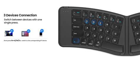 Nulea Rt06 Business Series Leather Bluetooth Foldable Keyboard Folding Portable Keyboard For