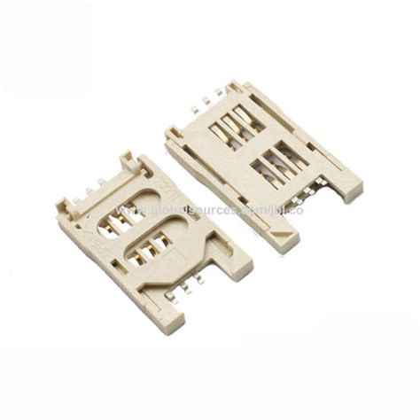 Buy Wholesale China Pin Push Sim Connectors Sim Card Reader Socket With Cover S X Lf