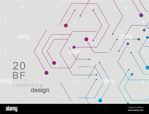 Science Network Pattern Connecting Lines And Dots On Simple Background Stock Vector Image And Art