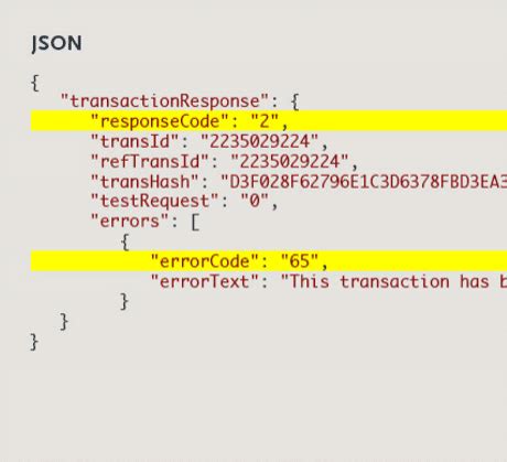 Transaction Response Codes
