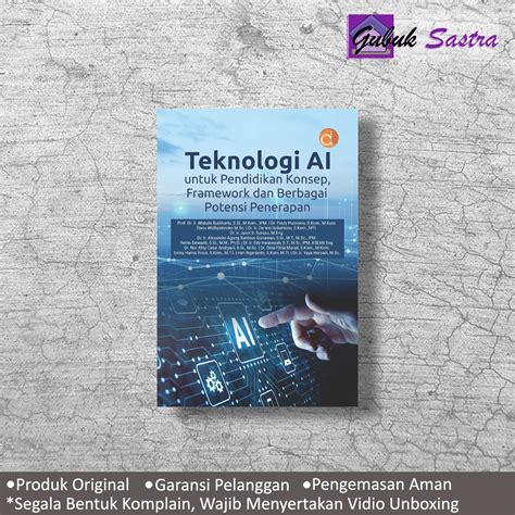 Jual Buku Teknologi Ai Untuk Pendidikan Konsep Framework Dan Berbagai Potensi Penerapan