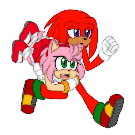 Knuckles And Amy By Moriomii On DeviantArt