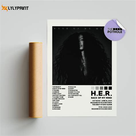 Her Posters Back Of My Mind Poster Gabriella Wilson Her Tracklist Album Cover Poster