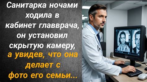 Санитарка ночами ходила в кабинет главврача он установил скрытую камеру а увидев у нее фото