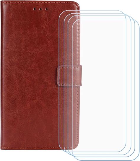 Bmpnlsz Cover Flip Per Zte Blade A G Pezzi Vetro Temperato Hd Pellicola Proteggi