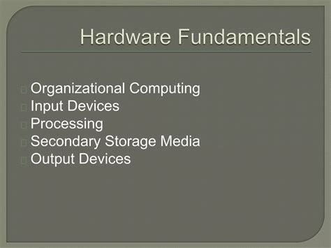 Hardware Software Components Ppt