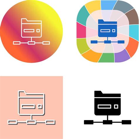 Network Folder Icon Design 44184913 Vector Art At Vecteezy