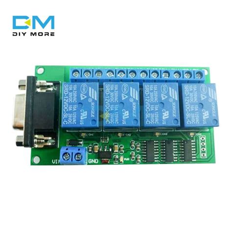 Diymore DC V Channel Relay Serial Port Remote Control Switch RS DB Interface For Control