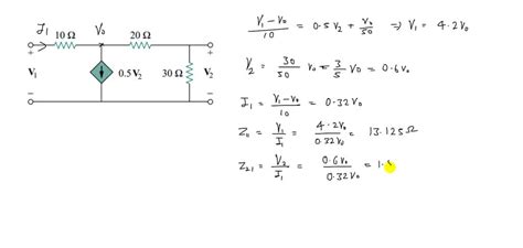Obtain The Z Parameters For The Circuit In Fig Numerade