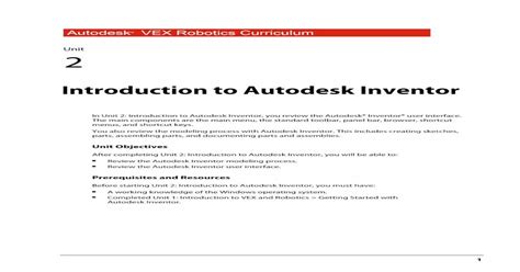 Download Pdf Introduction To Autodesk Inventor Vex Robotics Vex
