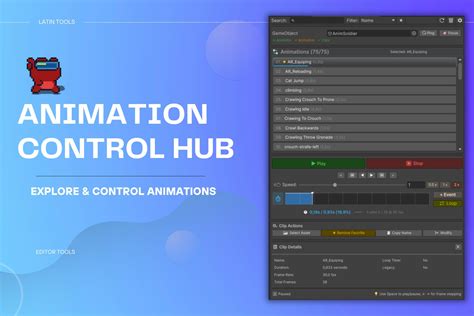 Animation Control Hub Animation Tools Unity Asset Store