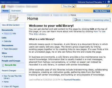 sharepoint wiki raymund macaalay s dev blog