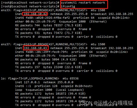 centos配置双网卡以及双网卡报错处理 ens33 ens37 csdn博客