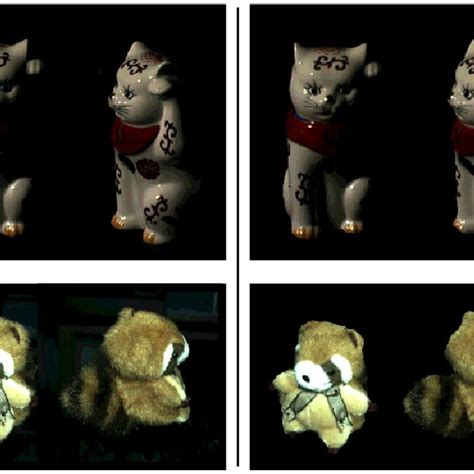 left input color images right synthesized images by using