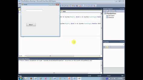 visual basic if then else demo youtube