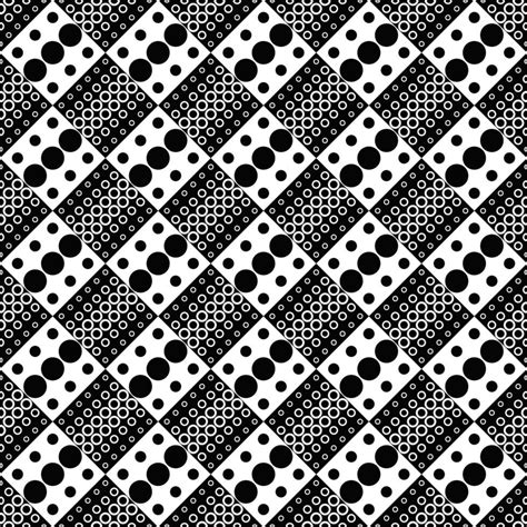 Seamless Monochrome Circle Pattern Background Abstract Design