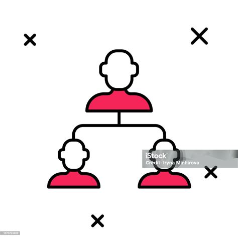 흰색 배경에 격리된 비즈니스 계층 구조 차트 인포그래픽 아이콘을 채웠습니다 기업 조직 구조 그래픽 요소 벡터 가득 찬에 대한 스톡 벡터 아트 및 기타 이미지 Istock