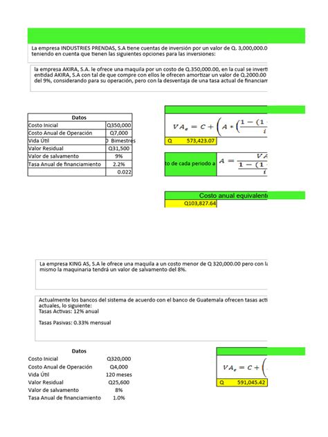 Ejercicio De Rentas Perpetuas Y Costo Capitalizable Pdf Economias