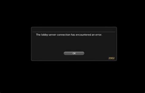 FFXIV Error Fix Lobby Server Connection Solution