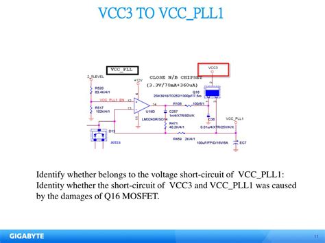 PPT VCC3 VCC Power Supply Short Circuit Repair Instruction Identification PowerPoint