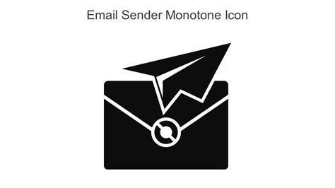 Email Sender Monotone Icon In Powerpoint Pptx Png And Editable Eps Format PPT Example