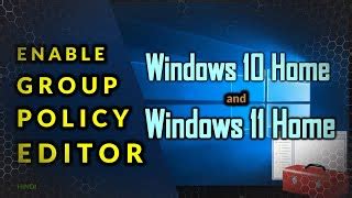 Enable Group Policy Editor In Windows 10 Home Edition Doovi