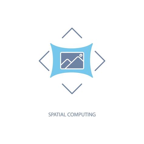 Spatial Computing Concept Line Icon Simple Element Illustration