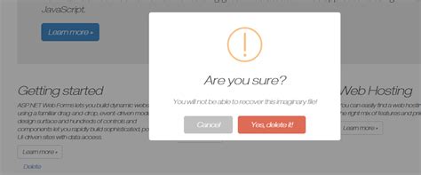 Javascript How To Use Sweet Alert To Replace Standard Confirm Dialog Stack Overflow