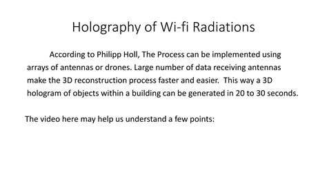 Holography Through Walls Using Wi Fi Ppt