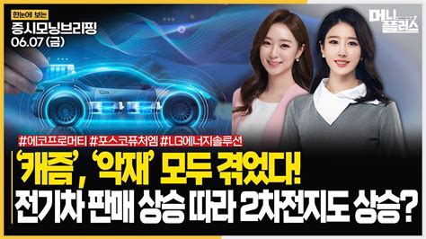 ‘캐즘‘ ‘악재 모두 겪었다ㅣ전기차 판매 상승 따라 2차전지도 상승ㅣ2차전지 전기차 에코프로 포스코퓨처엠 주목ㅣ