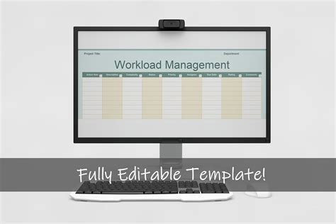 workload management tasks tracker excel status report excel instant download multiple