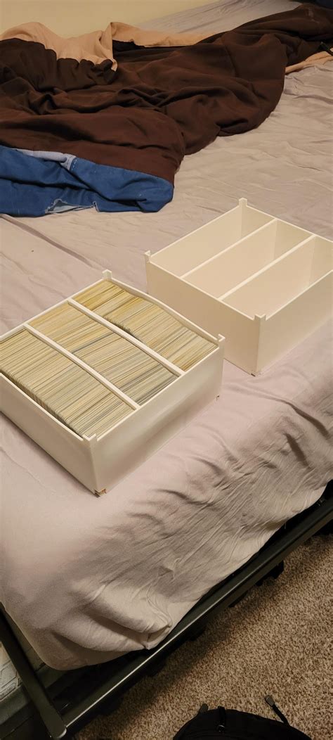 3d printed stackable bulk card storage v2 r pokemontcg