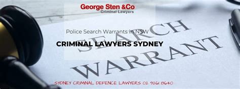 Police Search Warrants In NSW Criminal Lawyers Sydney