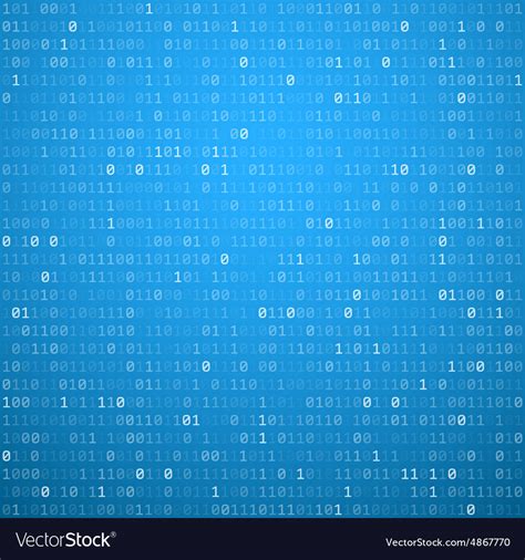 Binary Background With Blue Digits Royalty Free Vector Image