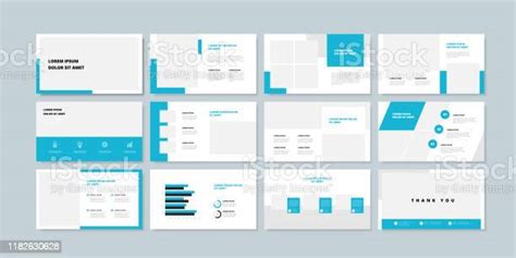 비즈니스 최소 슬라이드 프리젠 테이션 배경 템플릿 비즈니스 프레젠테이션 템플릿을 참조하십시오 형판에 대한 스톡 벡터 아트 및 기타 이미지 Istock