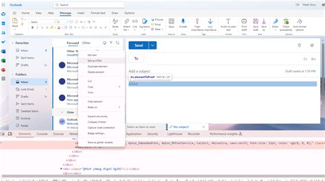 Send An Html Email From Outlook Live And Outlook 365