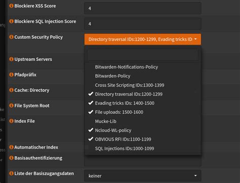 Nextcloud Nginx Proxy Settings Opnsense Naxsi Ropnsensefirewall