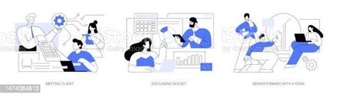 It Project Management Abstract Concept Vector Illustrations Stock Illustration Download Image