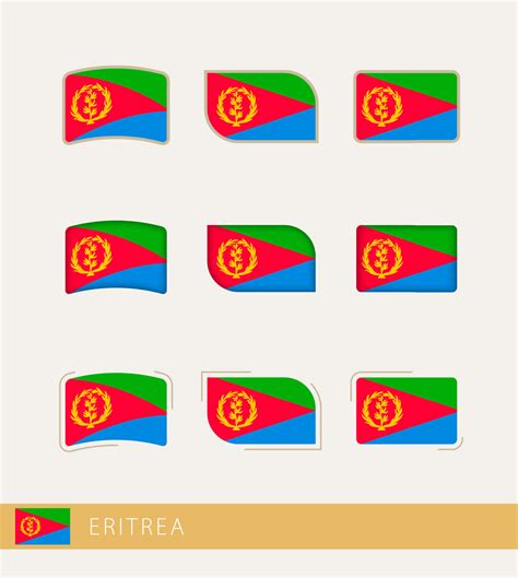 Vector Flags Of Eritrea Collection Of Eritrea Flags 11691706 Vector