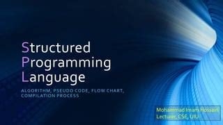 SPL 2 Algorithms Pseudo Code And Flowchart PPT