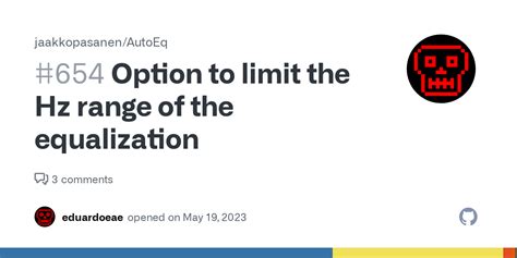 Option To Limit The Hz Range Of The Equalization · Issue 654