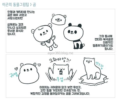 곰 캐릭터 자료