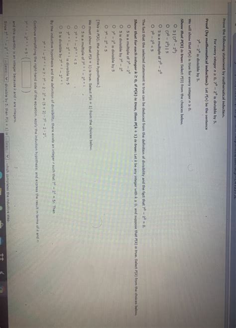 Solved Prove The Following Statement By Mathematical