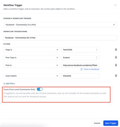 Facebook Instagram User Comments On A Post Trigger On Workflow In Gohighlevel Growthable