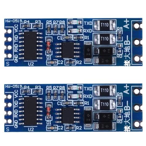 2x Ttl Adattatore Rs485 Porta Seriale 485 Modulo Convertitore Di