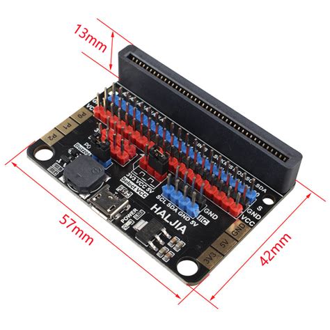 Haljia Expansion Board For Micro Bit Adapter Plate Mini Breakout Board