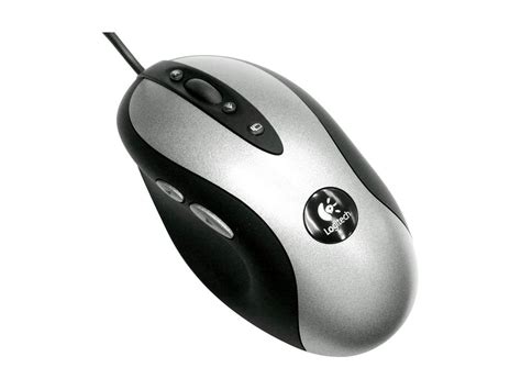 Logitech Mx Silver Black Wired Optical Mouse Newegg Com