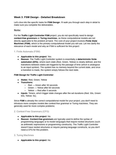 Traffic Light Controller Using Fsm Pdf Automata Theory Theory Of Computation