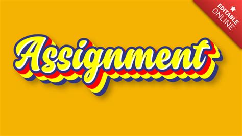 Assignment Text Effect Generator Textstudio