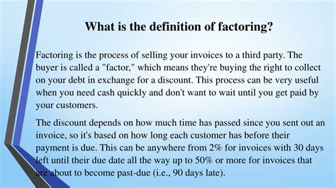 Ppt Factoring Finance Powerpoint Presentation Free Download Id 11567383